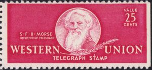 Stamp: Samuel F. B. Morse (1791-1892) (United States of America(Western ...