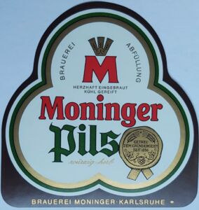 Drink Label: Moninger Pils (Brauerei Moninger AG, Germany, Federal ...