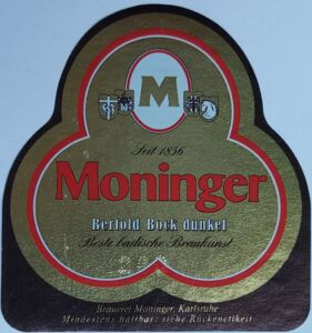 Drink Label: Moninger Bertold Bock Dunkel (Brauerei Moninger AG ...