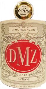 Drink Label: DMZ Syrah (DeMorgenzon, South AfricaCol:ZA-WINE-000042