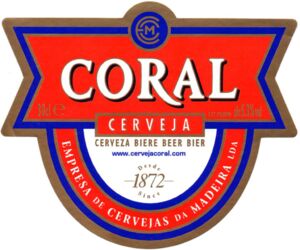 Etiqueta de Bebida: Coral (Empresa de Cervejas da Madeira, PortugalCol ...