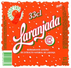 Drink Label: Laranjada (Empresa de Cervejas da Madeira, PortugalCol:PT-SODA-000075 🏷️