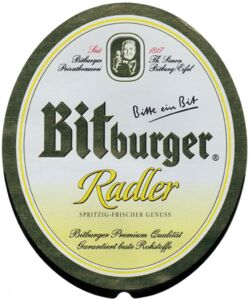 Drink Label: Bitburger Radler (Bitburger Braugruppe GmbH, Germany ...