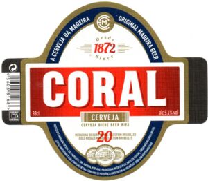 Drink Label: Coral 20 (Empresa de Cervejas da Madeira, PortugalCol:PT ...