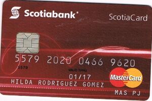 Tarjeta de Banco: Scotia Card (Scotiabank, MéxicoCol:MX-MC-0016.06