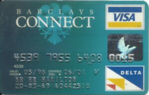 Bank Card: Barclays Connect Visa Delta Debit Card (Barclays Bank ...