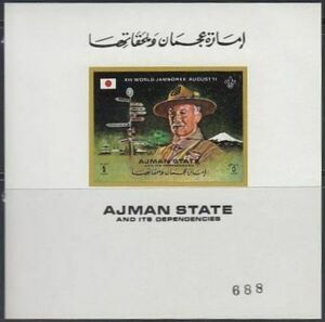 Stamp: Lord Baden-Powell (Ajman(13th World Scout Jamboree, Asagiri ...