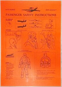 Safety Card: E-3a Aircraft (NATO, WorldwideCol:AWC-XN-0001