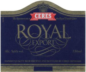 Drink Label: Royal Export (Royal Unibrew, DenmarkCol:DK-BEER-000768