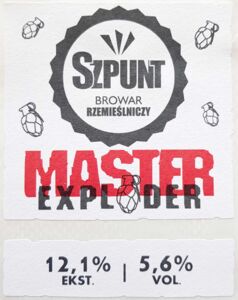 Drink Label: Master Exploder (Browar Koreb, PolandCol:PL-BEER-011203 🏷️