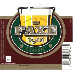 Drink Label: Faxe 1901 Classic (Royal Unibrew, DenmarkCol:DK-BEER-000784