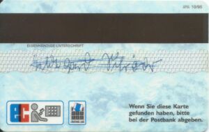 Bankkarte: Postbank - Card (Postbank, Deutschland, BundesrepublikCol:DE ...
