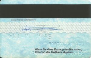 Bankkarte: Postbank - Card (Postbank, Deutschland, BundesrepublikCol:DE ...