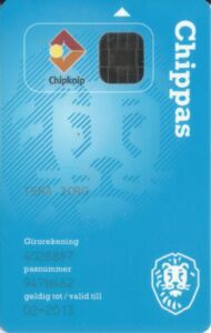 Tarjeta de Banco: Chippas (Postbank, Países BajosCol:NL-CH-0002