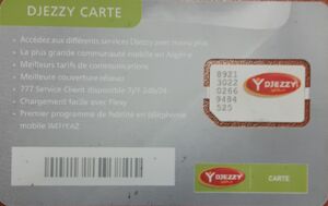 Phonecard: Djezzy Carte - People (Mobile Algeria, Algeria(Djezzy - GSM ...