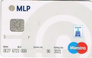 Bank Card: MLP Maestro (MLP Finanzdienstleistungen AG, Germany, Federal ...