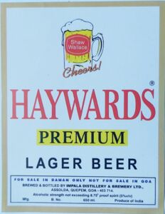 Drink Label: Haywards Premium Lager Beer (Venus Breweries, India ...
