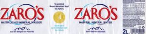 Drink Label: Zaros (Zaros SA, GreeceCol:GR-WATER-001002