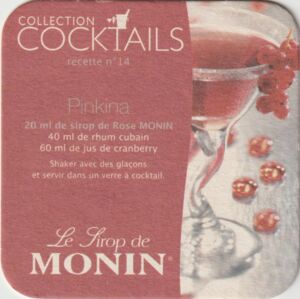 Sous-bock de bière: Le Sirop de Monin (Monin Sas, France(Cocktails) Col ...