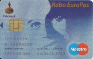 Bank Card: Rabobank Europas (Rabobank, NetherlandsCol:NL-MS-0015.03