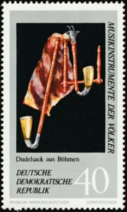 Stamp: Bagpipes, Bohemia (Germany, Democratic Republic (DDR ...