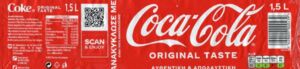 Drink Label: Coca Cola Original Taste (Coca-Cola 3E Greece ABEE ...