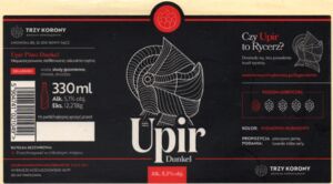 Drink Label: Upir Dunkel (Trzy Korony, PolandCol:PL-BEER-011233