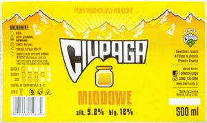 Drink Label: Ciupaga Miodowe (Browar Ciupaga, PolandCol:PL-BEER-011239
