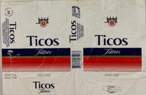 Cigarette Pack: Ticos (Costa RicaCol:CR-CT-0086