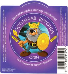 Drink Label: Godthaab Bryghus Odin (Nuuk Imeq A/S, GreenlandCol:GL-BEER ...