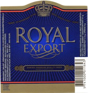Drink Label: Royal Export (Nuuk Imeq A/S, GreenlandCol:GL-BEER-000066
