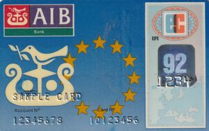 Bank Card: AIB Bank IR ec 92 (Allied Irish Banks (AIB), IrelandCol:IE ...