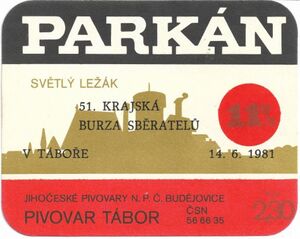 Drink Label: Parkan 11 (Pivovar Tabor /closed/, Czech RepublicCol:CZ ...