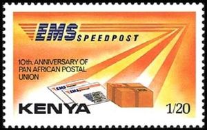 Stamp: EMS Speedpost (Kenya) (Pan African Postal Union) Mi:KE 500,Sn:KE ...