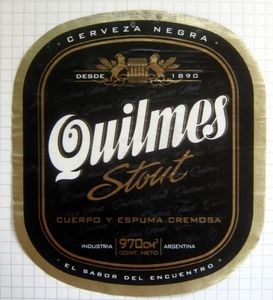饮料标签: Quilmes Stout (Cervecería y Maltería Quilmes S.A.I.C.A. y G., 阿根廷 ...