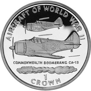 Coin: 1 Crown (Commonwealth Boomerang CA-13) (Isle of Man(I77 - One ...
