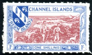 Stamp: Neolithic Man (Herm Island: Cinderella Stamps(Neolithic Man) Col ...