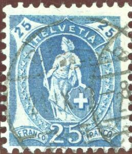 Stamp: Standing Helvetia (Switzerland(Standing Helvetia) Mi:CH 89Da
