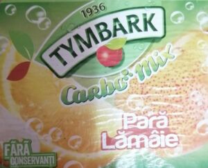 Drink Label: Tymbark Carbo Mix Pară Lămâie (Tymbark Maspex România S.R ...