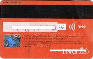 Bank Card: Visa (ING Bank Śląski SA, PolandCol:PL-VI-0794