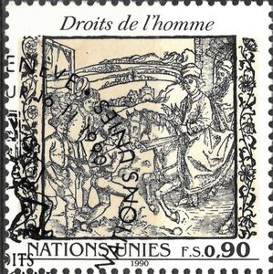 Stamp: Human Rights (UNO Geneva(Human Rights) Mi:NT-GE 193,Sn:NT-GE 194 📮