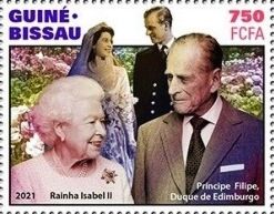 Stamp: Queen Elizabeth II and Prince Philip (Guinea-Bissau(Elizabeth II ...