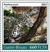 Stamp: The Snow Leopard (Panthera uncia) (Guinea-Bissau(Leopards (2021 ...