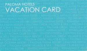Hotel Card: Paloma Hotels - Vacation Card. (Paloma Hotels, Türkiye ...