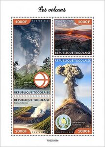 Stamp: Volcanoes (Togo(Volcanoes (2022)) Yt:TG 9816-9819