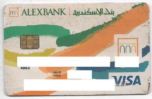 Bank Card: Alex Bank Visa (Alex Bank, EgyptCol:EG-VI-0042