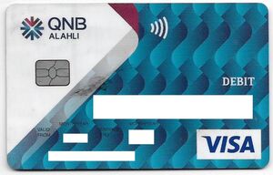 Bank Card: QNB (Debit) Contactless (Qatar National Bank (Egypt), EgyptCol:EG-VI-0045 💳