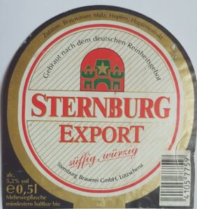 Drink Label: Sternburg Export (Sternburg Brauerei GmbH, Germany ...