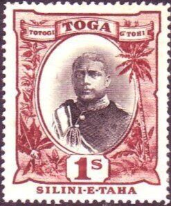 Stamp: King George Tupou II (1874-1918) (Tonga(Definitives 1897: King ...