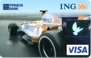 Tarjeta de Banco: Piraeus Bank Visa ING Formula One Bolid - 0408 ...